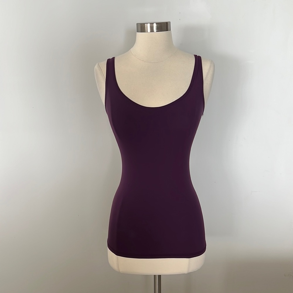 Theory Purple Stretch Tank - Gem
